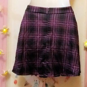 Urban Coco | Skirts | Urban Coco S Purple Tartan Pleated Mini Skirt ...